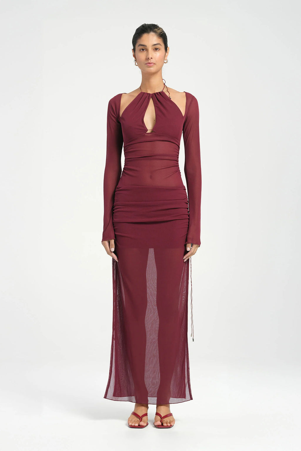 Benni Ari Cutaway Maxi Dress - Berry – Dress Hire AU