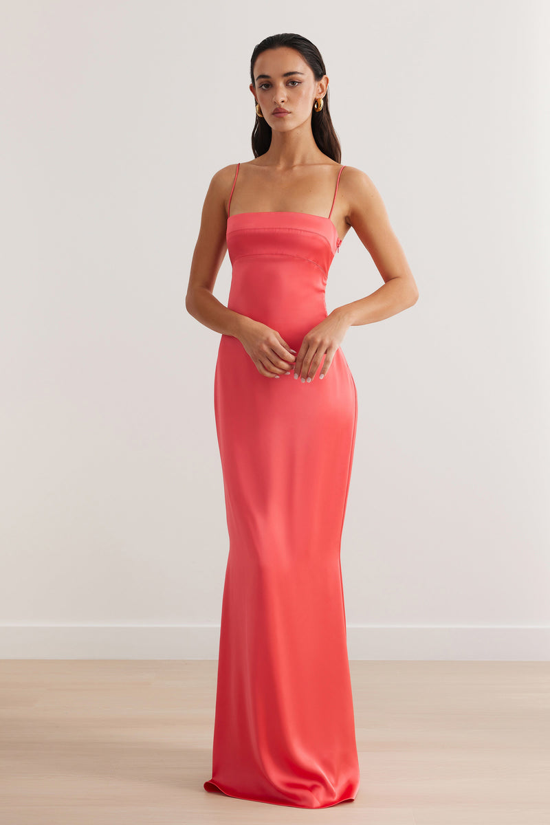 Lexi Avani Dress - Flamingo – Dress Hire AU