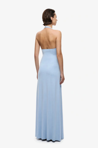 Misha Jennifer Cupro Maxi Dress - Cornflower Blue – Dress Hire AU