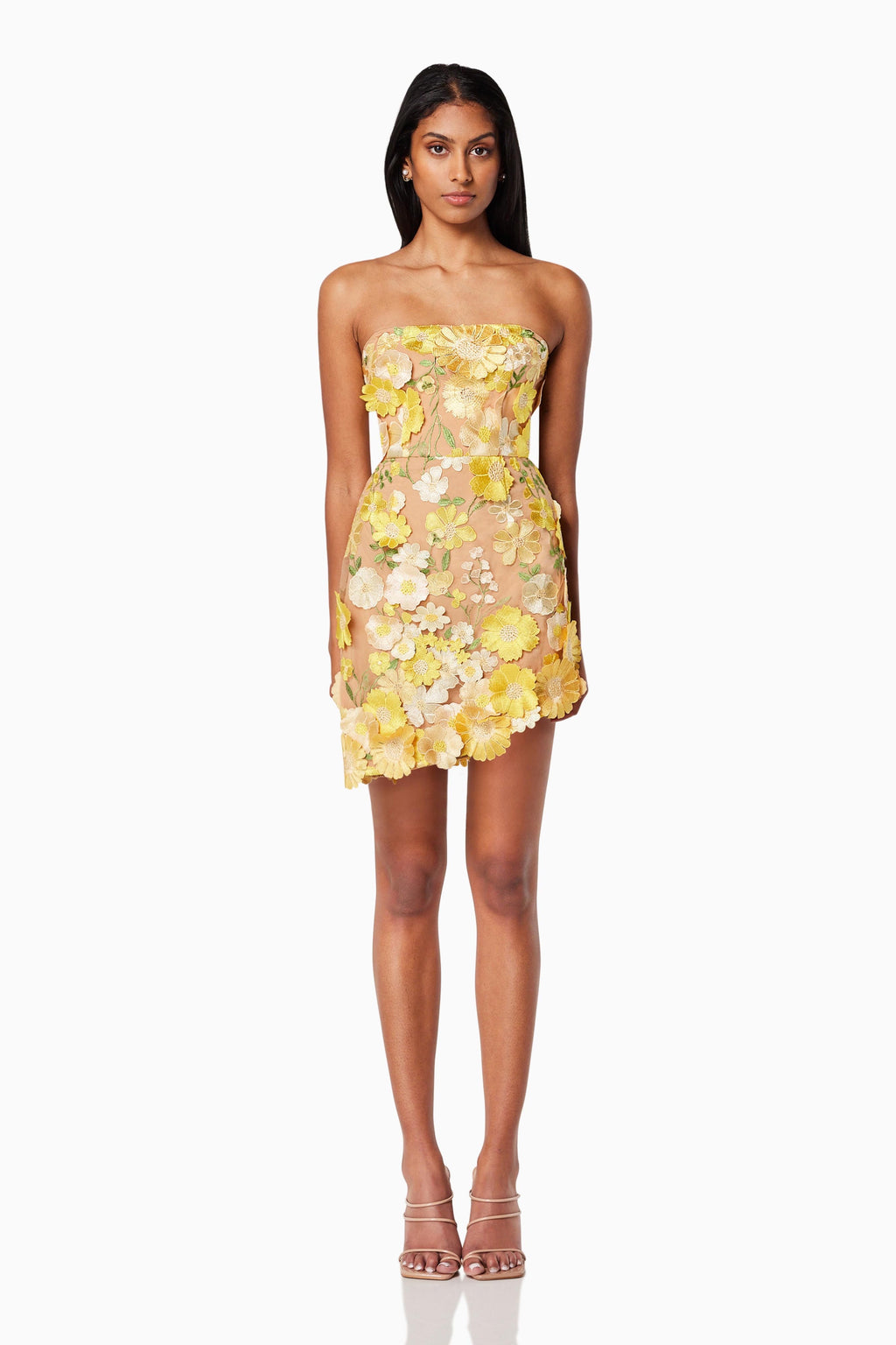 Elliatt New Age Dress - Yellow Multi – Dress Hire AU