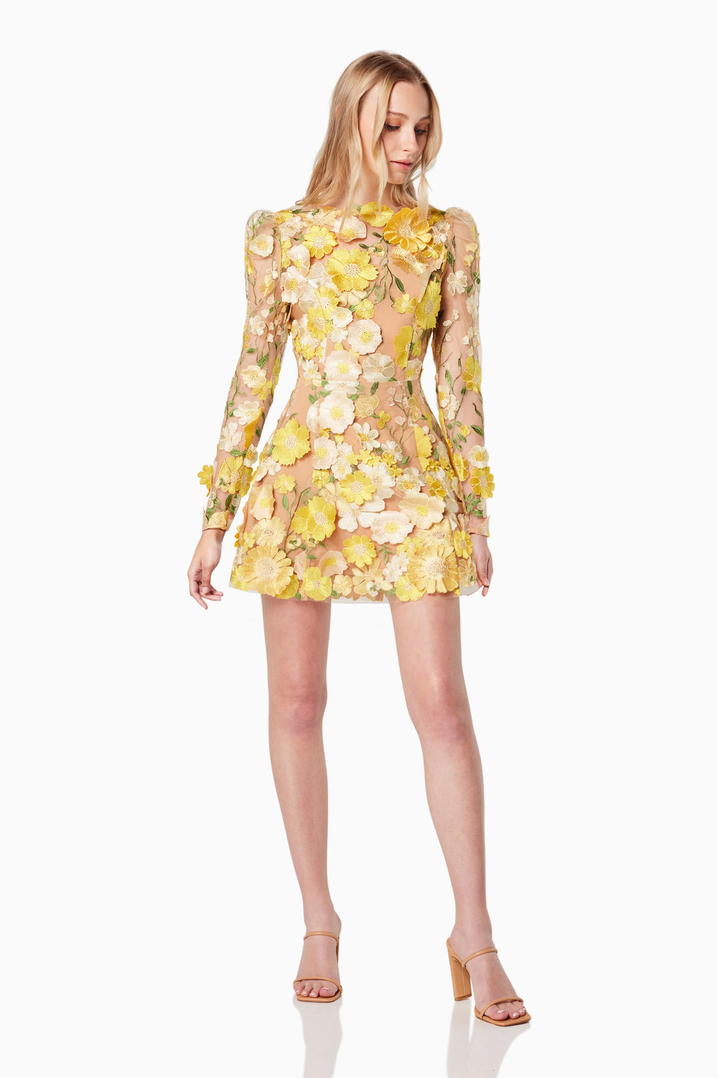 Elliatt Golden Voice Dress - Yellow Multi – Dress Hire AU