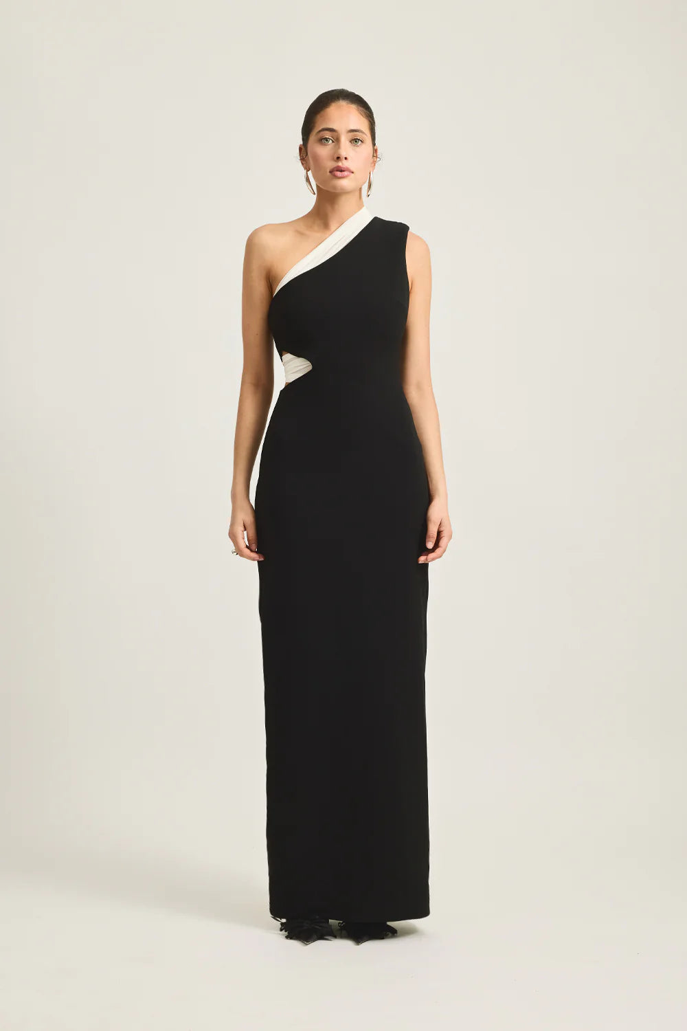 Tojhà Tabitha Dress - Black/White – Dress Hire AU