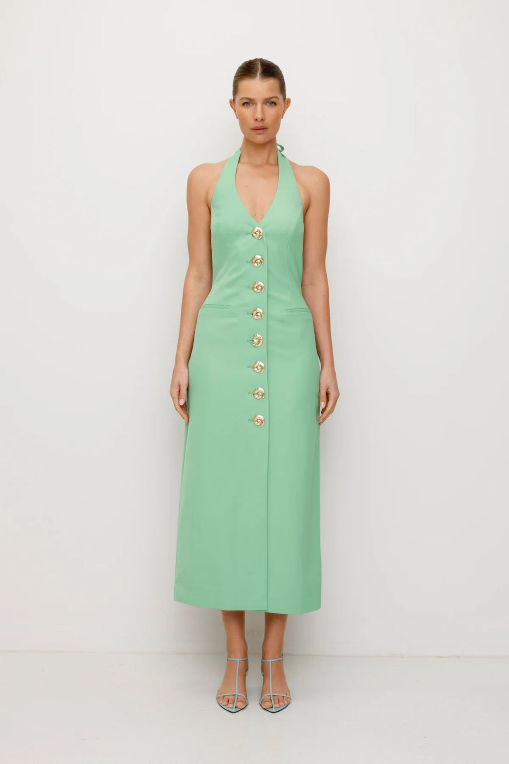 The Wolf Gang Irida Maxi Dress - Sage – Dress Hire AU