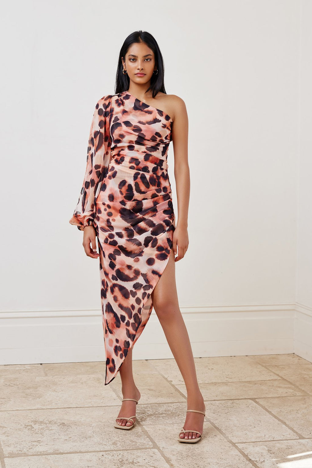 Lexi Oscar Dress - Sahara Leopard – Dress Hire AU